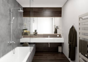 hansgrohe Vernis Blend, Mezclador monomando de lavabo 100 con vaciador ...