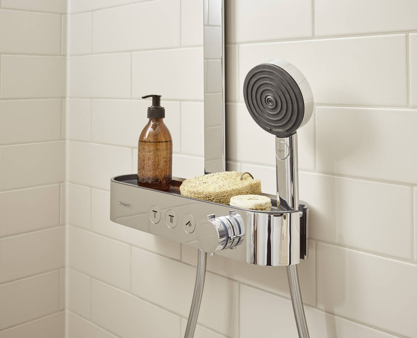 hansgrohe Showerpipes: Pulsify S, 2 режима струи, Арт. № 24241000 ...