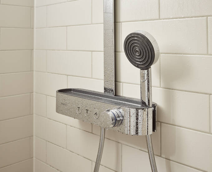 hansgrohe Showerpipe-ok: Pulsify S, 2 vízsugárfajta, Cikksz. 24240670 ...