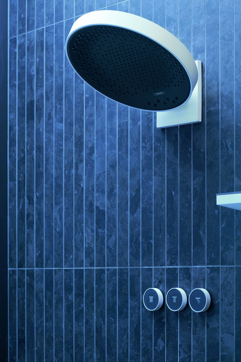 hansgrohe Electronic controllers: RainButton, Symbol overhead shower ...
