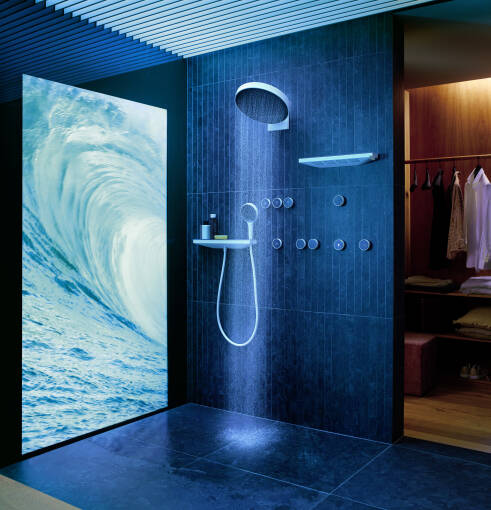 hansgrohe Electronic controllers: RainButton, Symbol shoulder shower ...