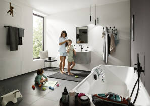 hansgrohe Accesorios: AddStoris, Percha doble, ref. 41755140 | hansgrohe LA