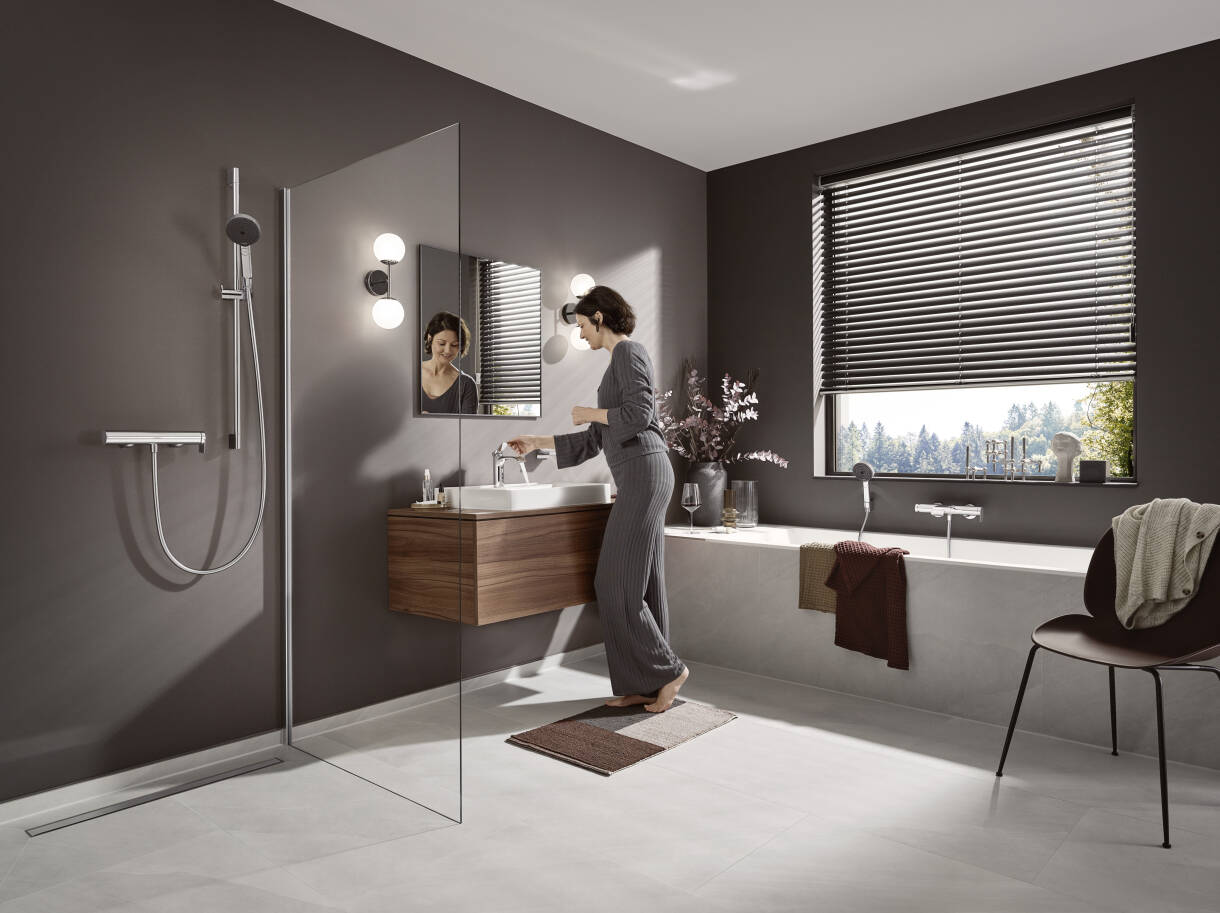 汉斯格雅 Vivenis, 单把手面盆龙头110带提拉落水套件, 货号 75020007 | Hansgrohe Pro CN