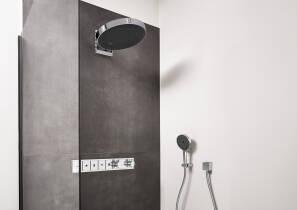 hansgrohe Douchettes: Rainfinity, 3 types de jets, N° article 26864990 ...