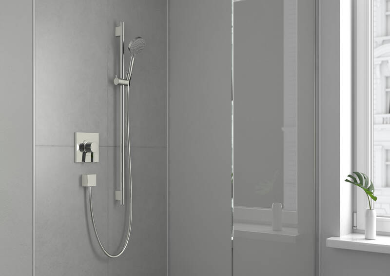hansgrohe Wallbars: Unica, Shower bar S Puro 90 cm with Isiflex shower ...