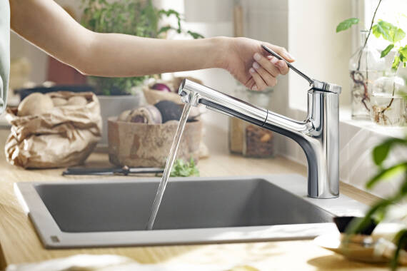 hansgrohe Kitchen mixers: Zesis M33, Single lever kitchen mixer 150 ...