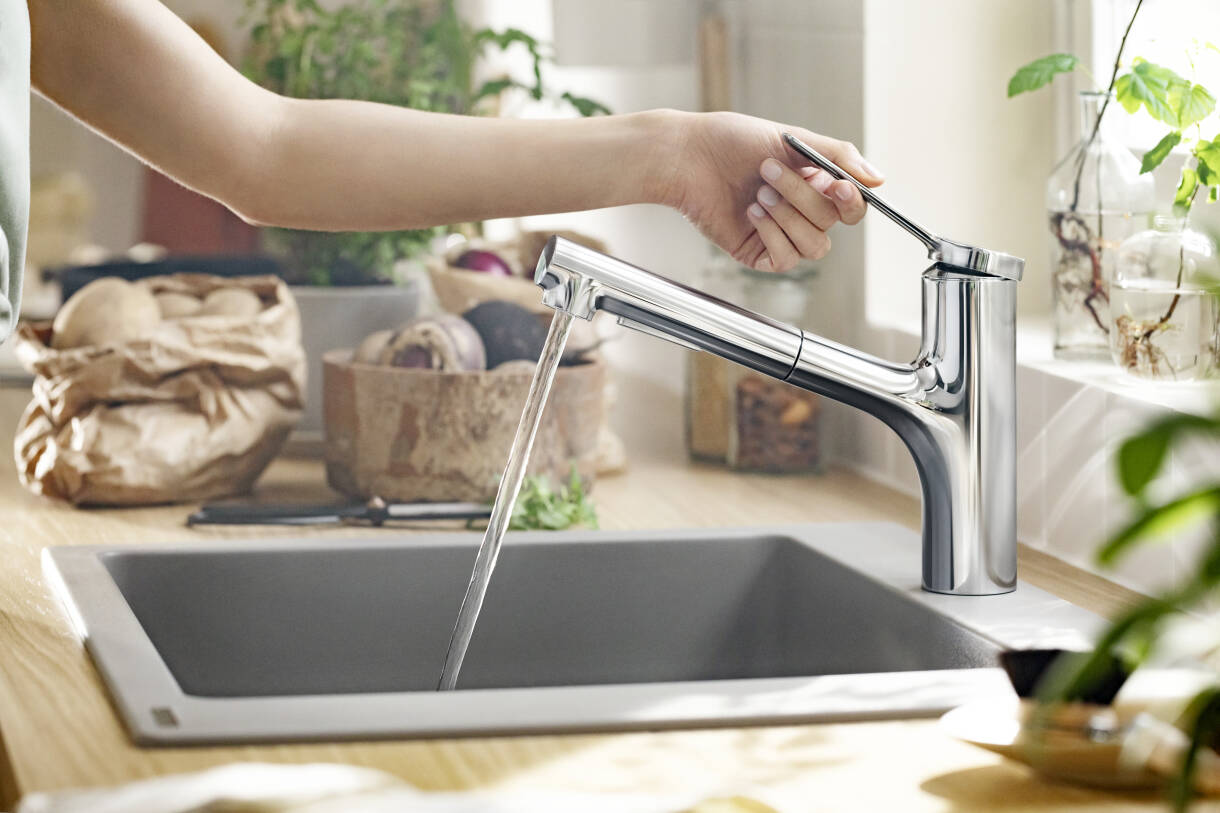 AXOR Washbasin mixers: AXOR Citterio, 3-hole basin mixer 170 with spout ...