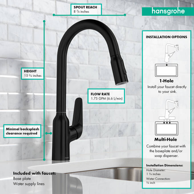hansgrohe Armatura kuchenna: Focus M42, Jednouchwytowa bateria kuchenna ...