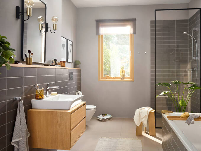 hansgrohe Washbasin mixers: Rebris E, Single lever basin mixer 110 ...