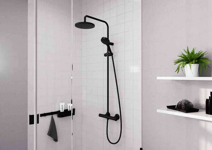 hansgrohe Shower pipes: Vernis Blend, 1 spray mode, Item No. 26276670