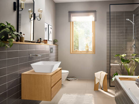hansgrohe Washbasin mixers: Rebris E, Single lever basin mixer for ...
