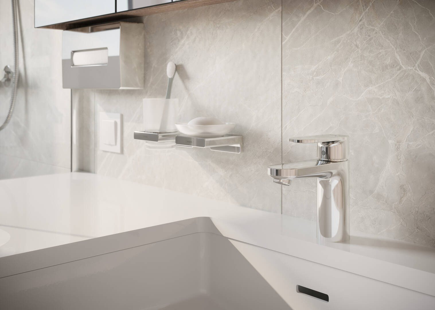 hansgrohe Комплектующие: AddStoris, Мыльница, Арт. № 41746000 ...