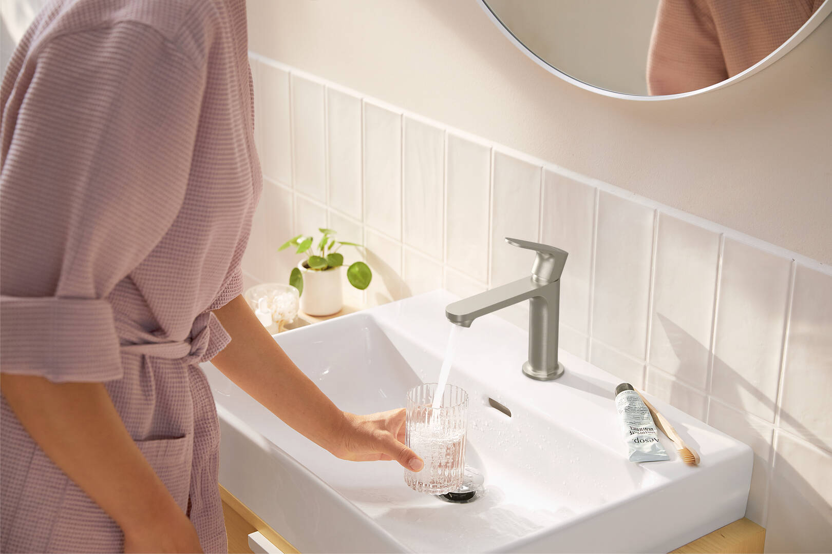 hansgrohe Washbasin faucets: Rebris S, Single-Hole Faucet 110 with Pop ...