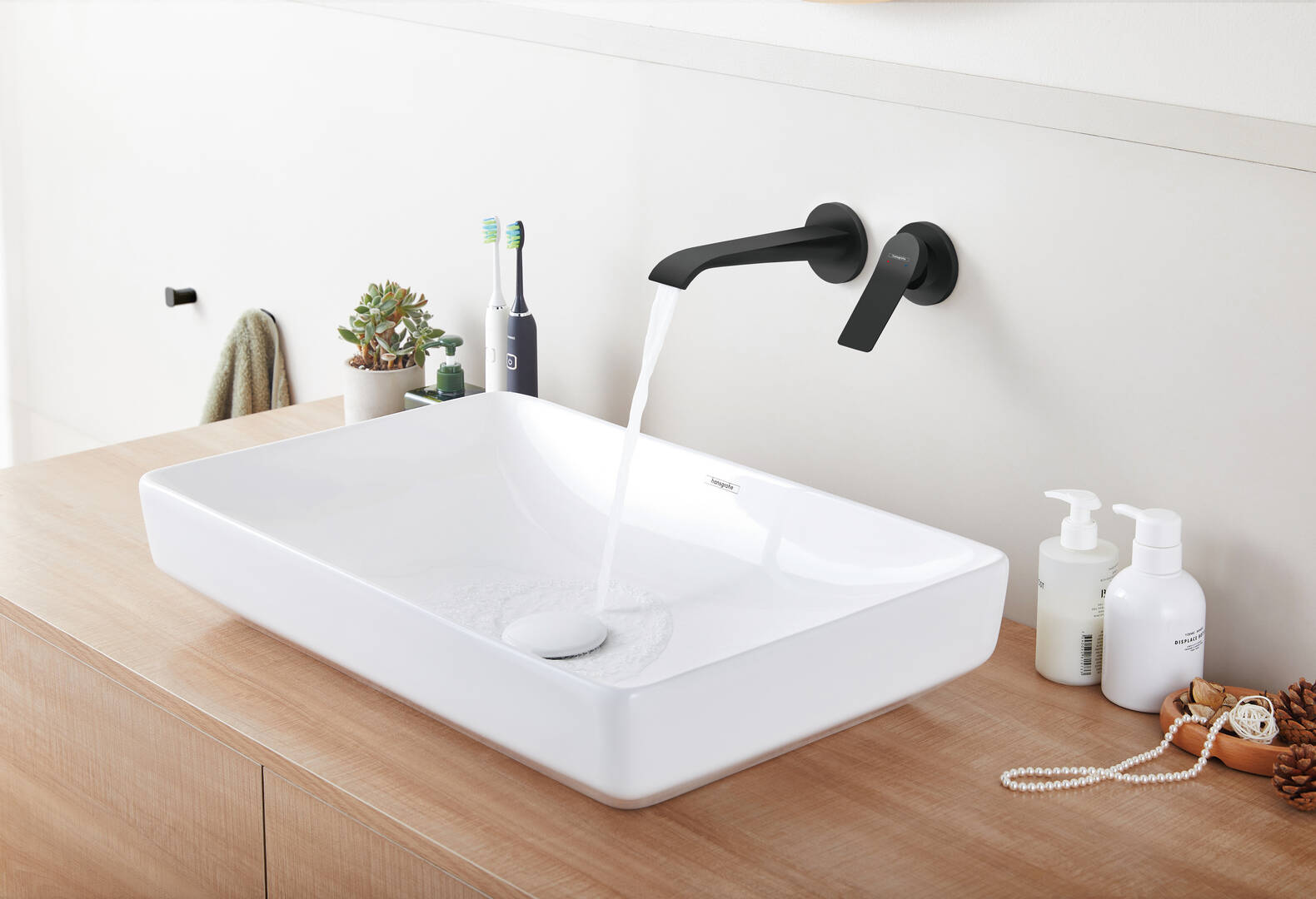 hansgrohe Waste systems washbasin: MellowTide, Waste set non-closing ...