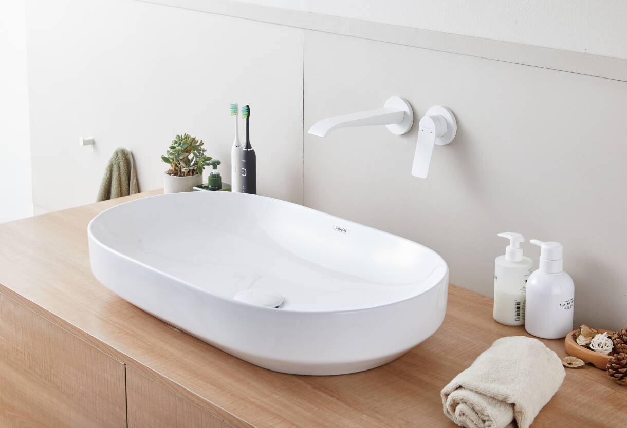 hansgrohe Washbasins: MellowTide U, Wash bowl 675/395 without tap hole ...