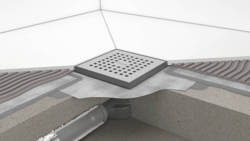 hansgrohe Doucheafvoeren: RainDrain Point, Doucheput 150/150 ...