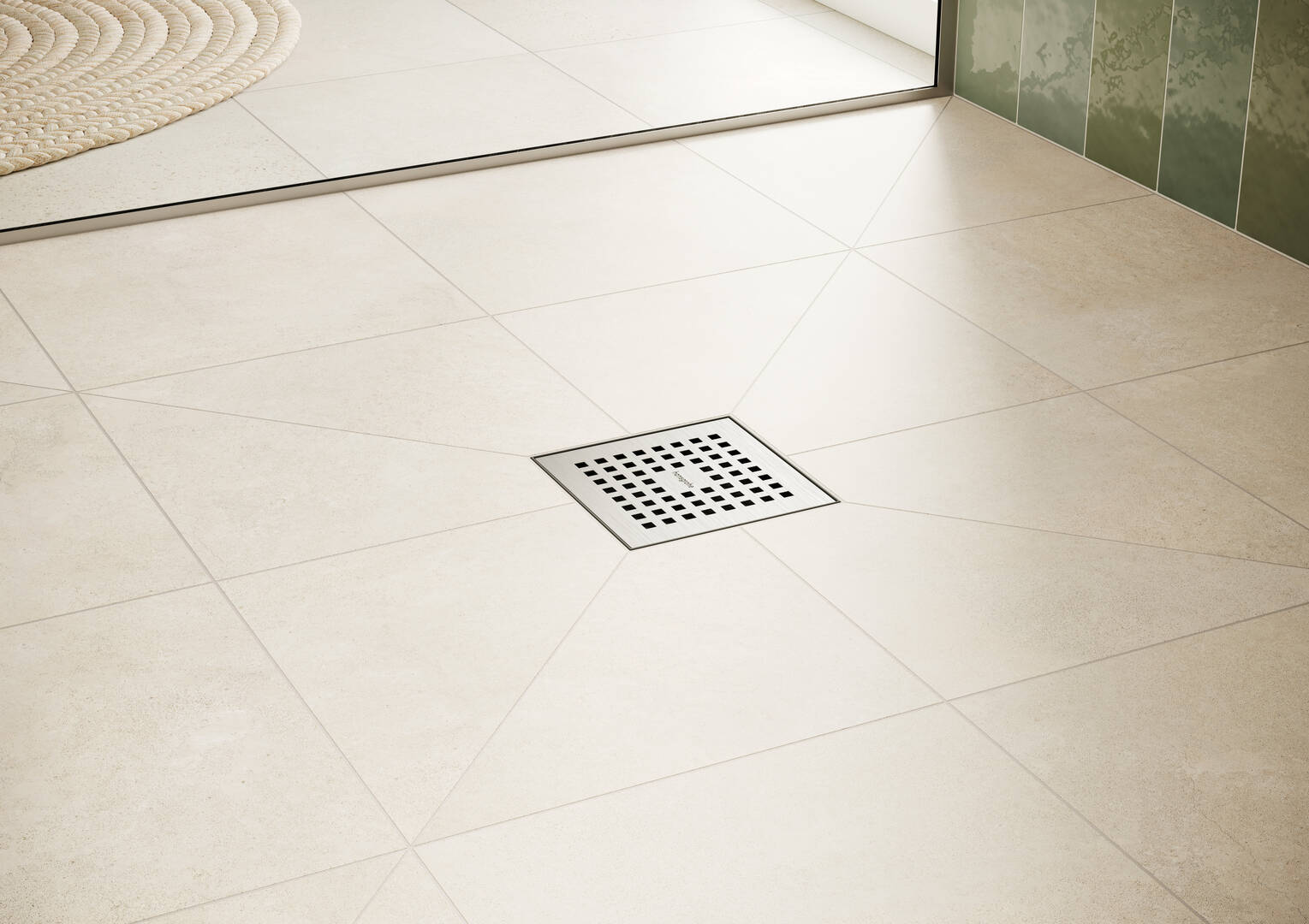 hansgrohe Doucheafvoeren: RainDrain Point, Doucheput 100/100 - complete ...