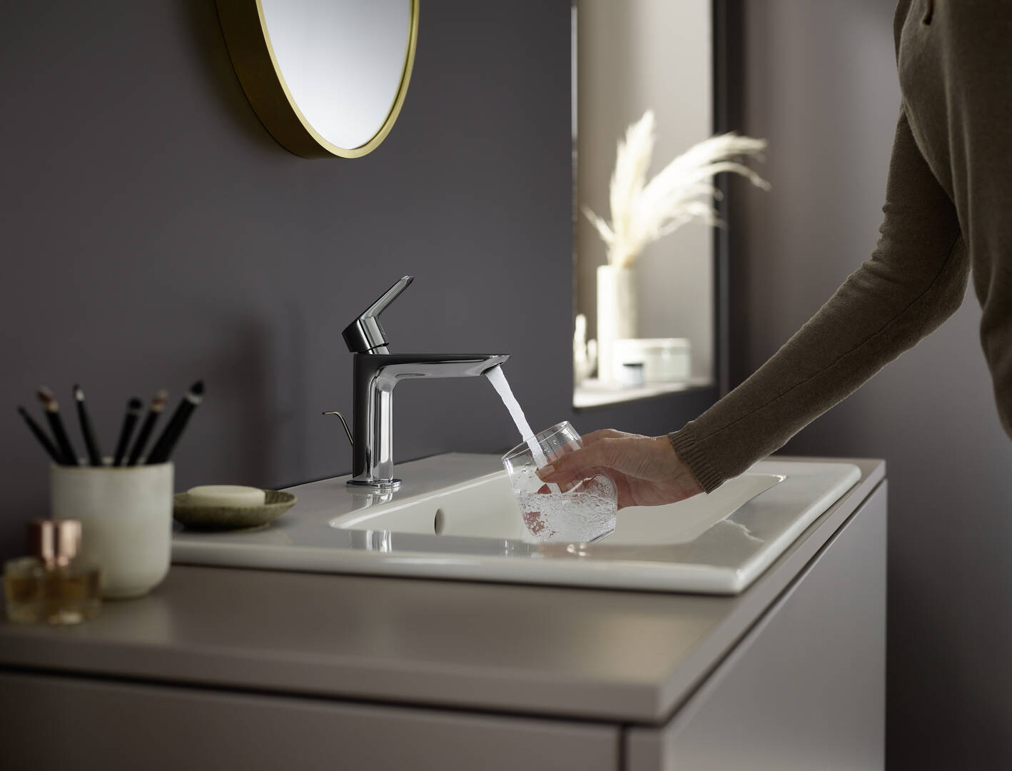 hansgrohe Washbasin mixers: Logis, Single lever basin mixer 110 Fine ...