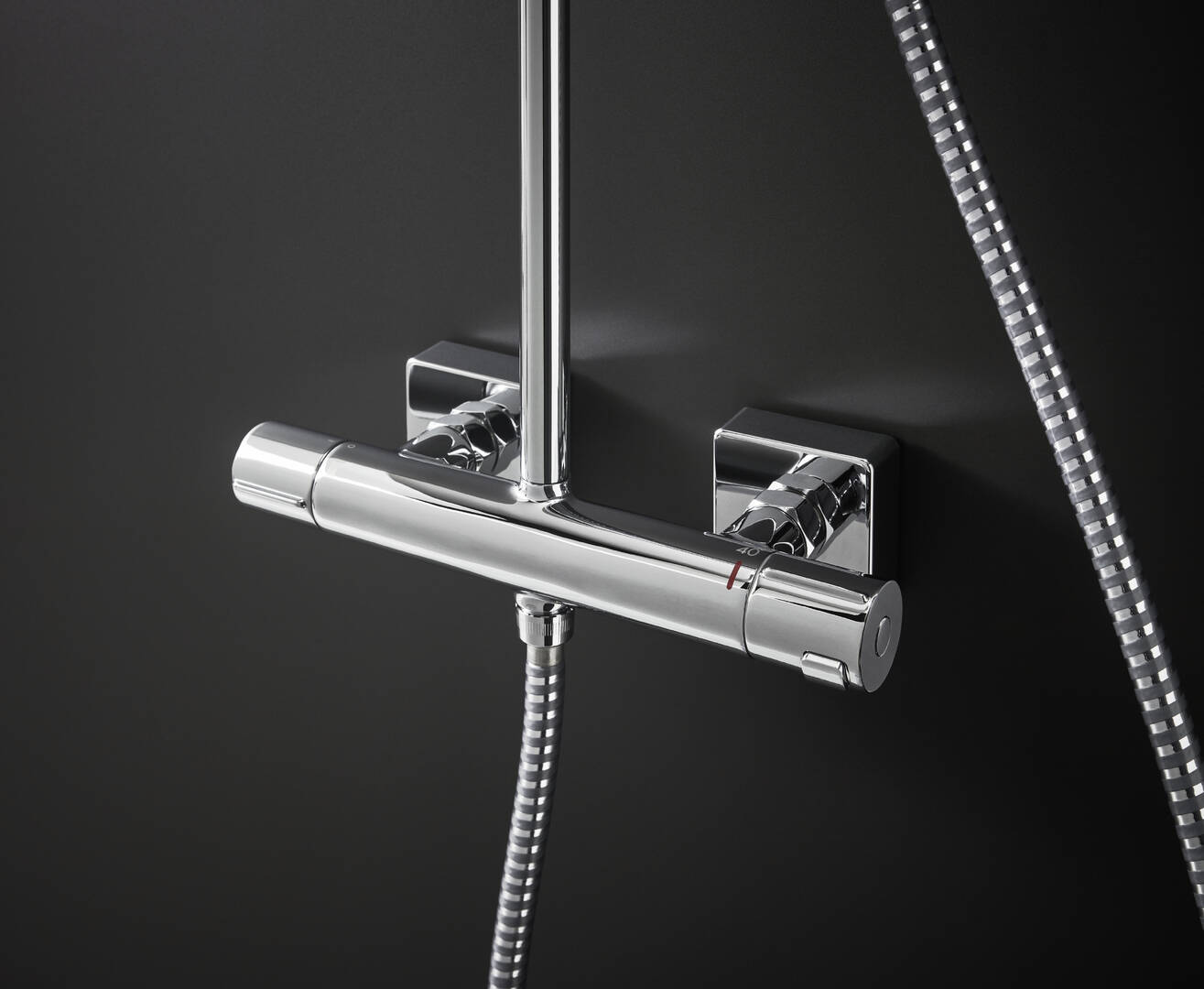 hansgrohe Showerpipes: Vernis Shape, 1 stråltyp, Art.nr. 26097000 ...