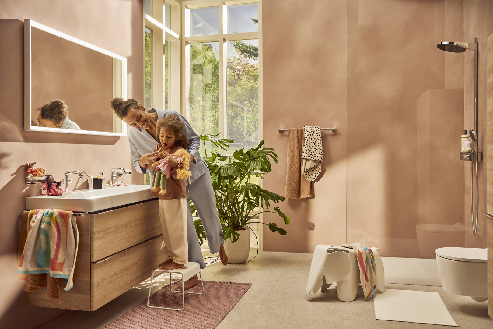 hansgrohe Трубы для душа: Pulsify S, 2 режима распыления, Арт ...
