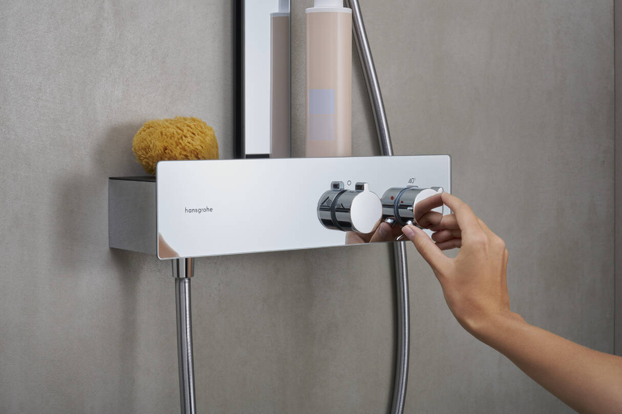 hansgrohe Colonnes de douche: Rainfinity, 1 type de jet, N° article ...