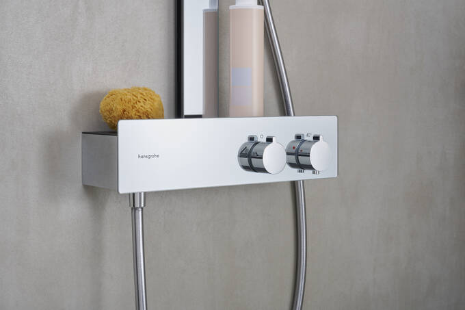 hansgrohe Shower pipes: Rainfinity, 1 spray mode, Item No. 26853000 ...