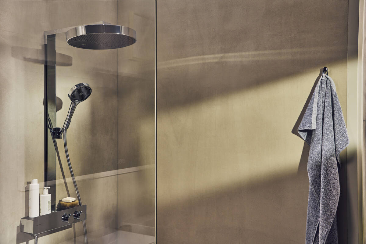 hansgrohe Shower pipes: Rainfinity, 1 spray mode, Item No. 26853000