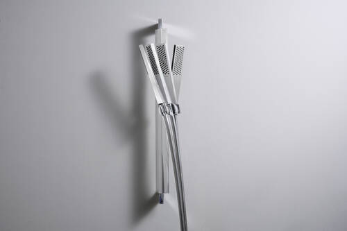 hansgrohe Wallbars: Unica, Shower bar E Puro 65 cm with easy slide hand ...