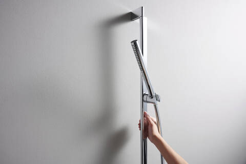 hansgrohe Wandgrepen: Unica, glijstang S Puro 90 cm met easy slide ...