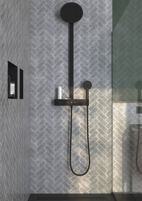 hansgrohe Shower pipes: Pulsify S, 2 spray modes, Item No. 24240670 ...