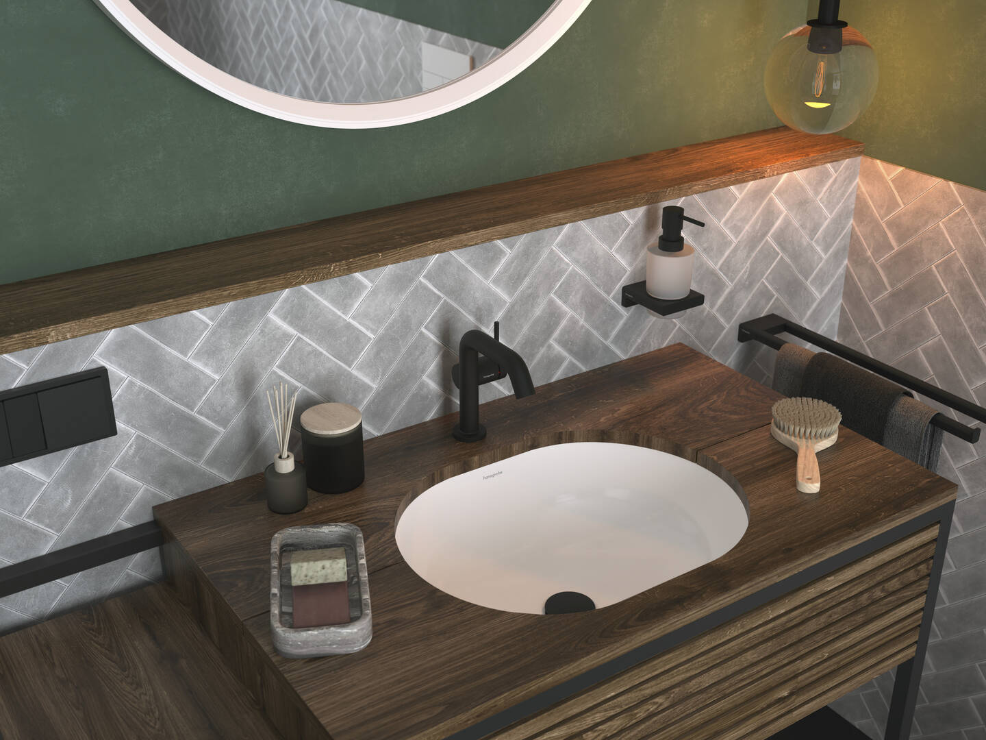 hansgrohe Accesorios: AddStoris, Dosificador de jabón líquido, ref ...