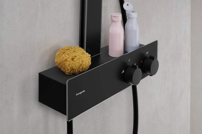 hansgrohe Showerpipe: Rainfinity, 1 tipo di getto, Cod.art. 26853670 ...