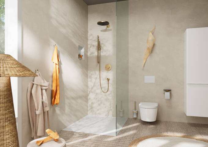 hansgrohe Accessoires: AddStoris, closetrolhouder met planchet, Art.-nr ...