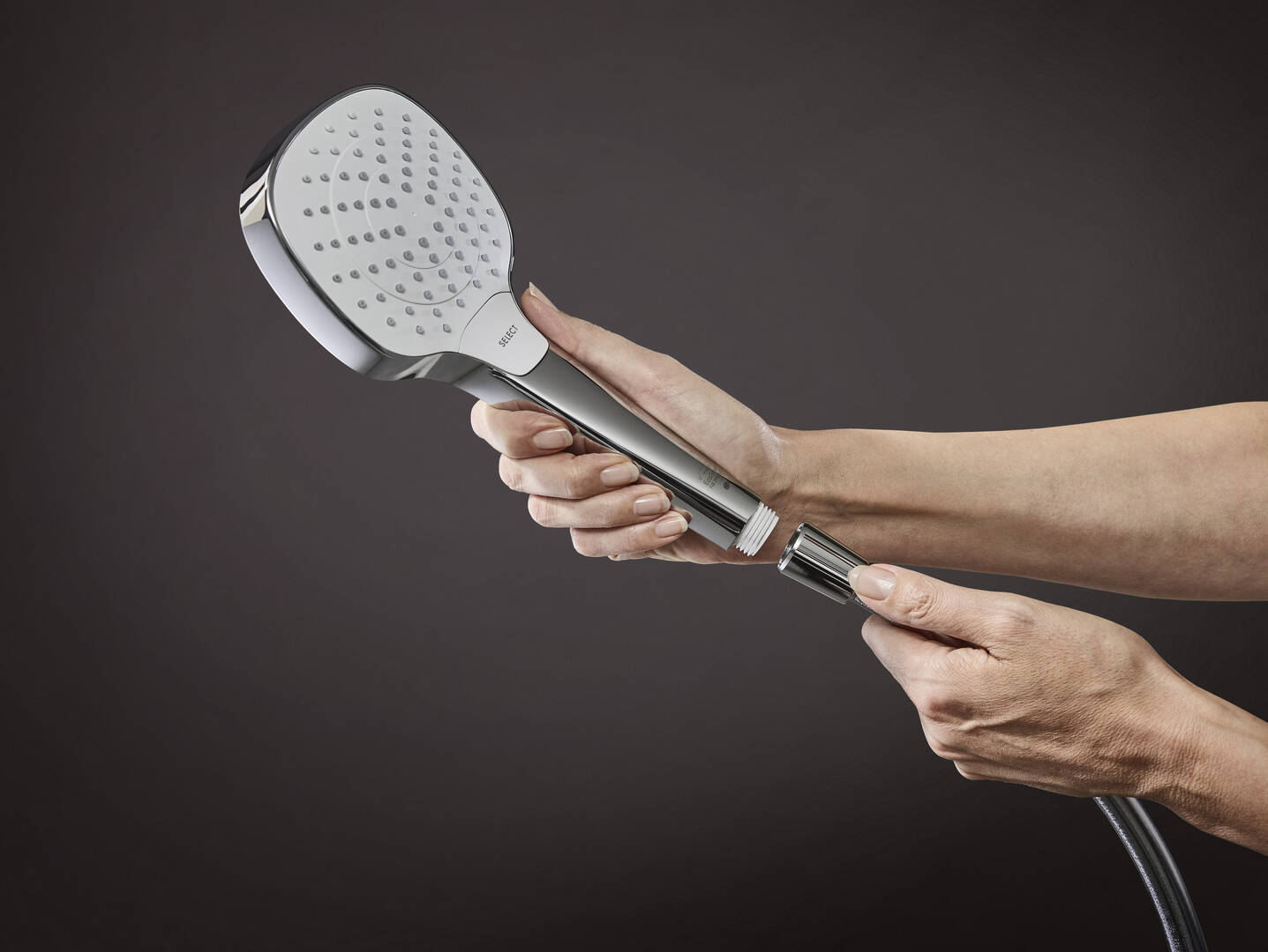 hansgrohe Duchas de mano: Croma Select E, 3 tipos de aspersión, ref ...