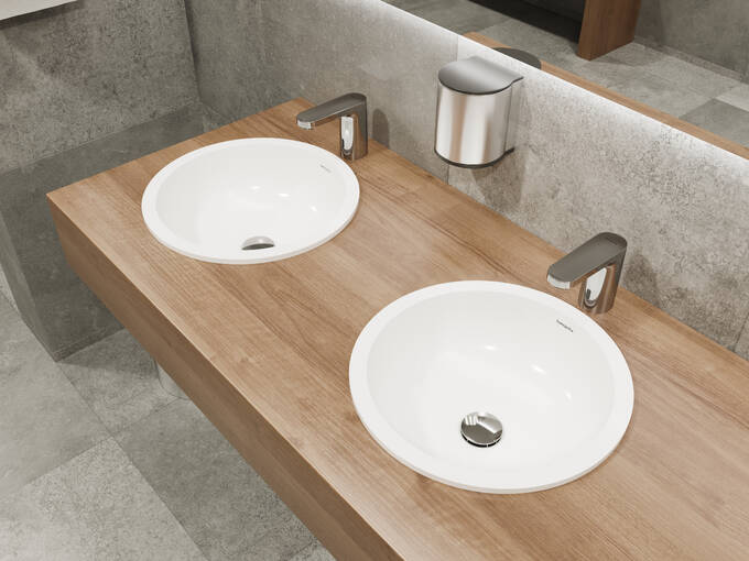 hansgrohe Washbasin mixers: Vernis Blend, Electronic basin mixer with ...