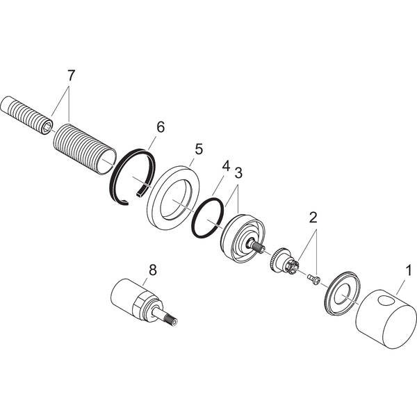 hansgrohe Shut-off valves: Shut-off valve S for concealed installation ...