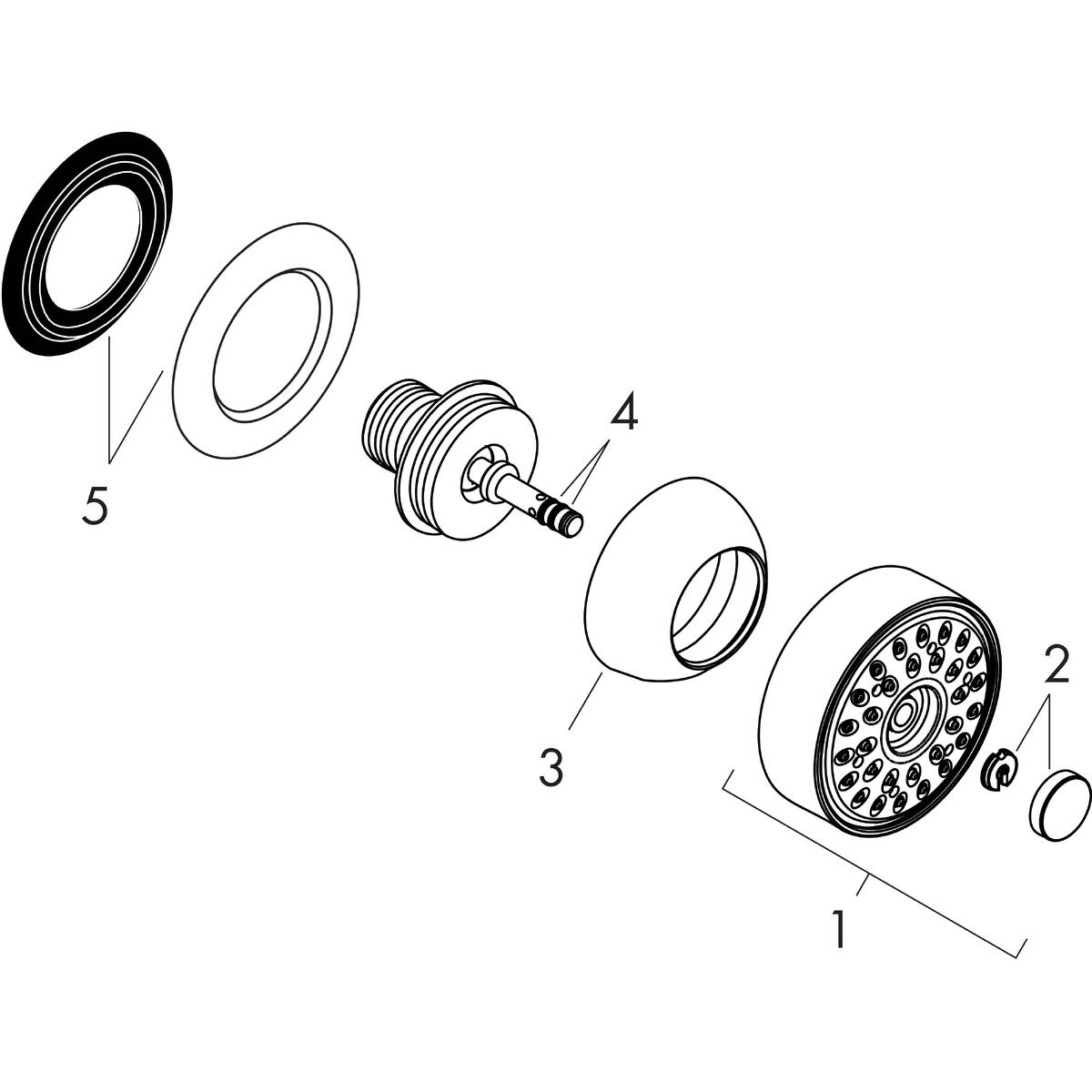 AXOR Body showers: 1 spray mode, Item No. 28464000 | AXOR INT