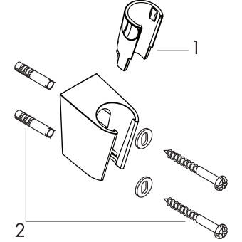 汉斯格雅 花洒支架: 花洒支架 波特S, 货号 28331007