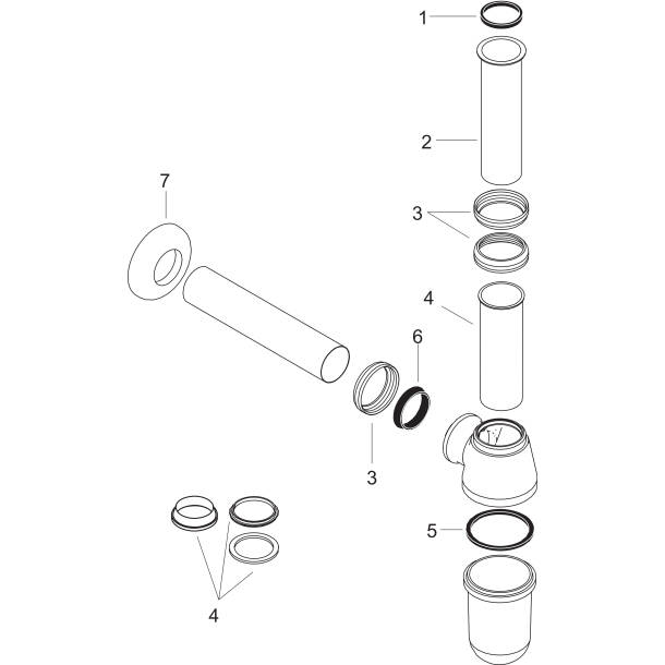 hansgrohe Sifons: Bekersifon makkelijk te monteren, Art.-nr. 52010000