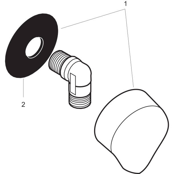 hansgrohe Wandanschlussbogen: FixFit, Wandanschluss E ohne ...