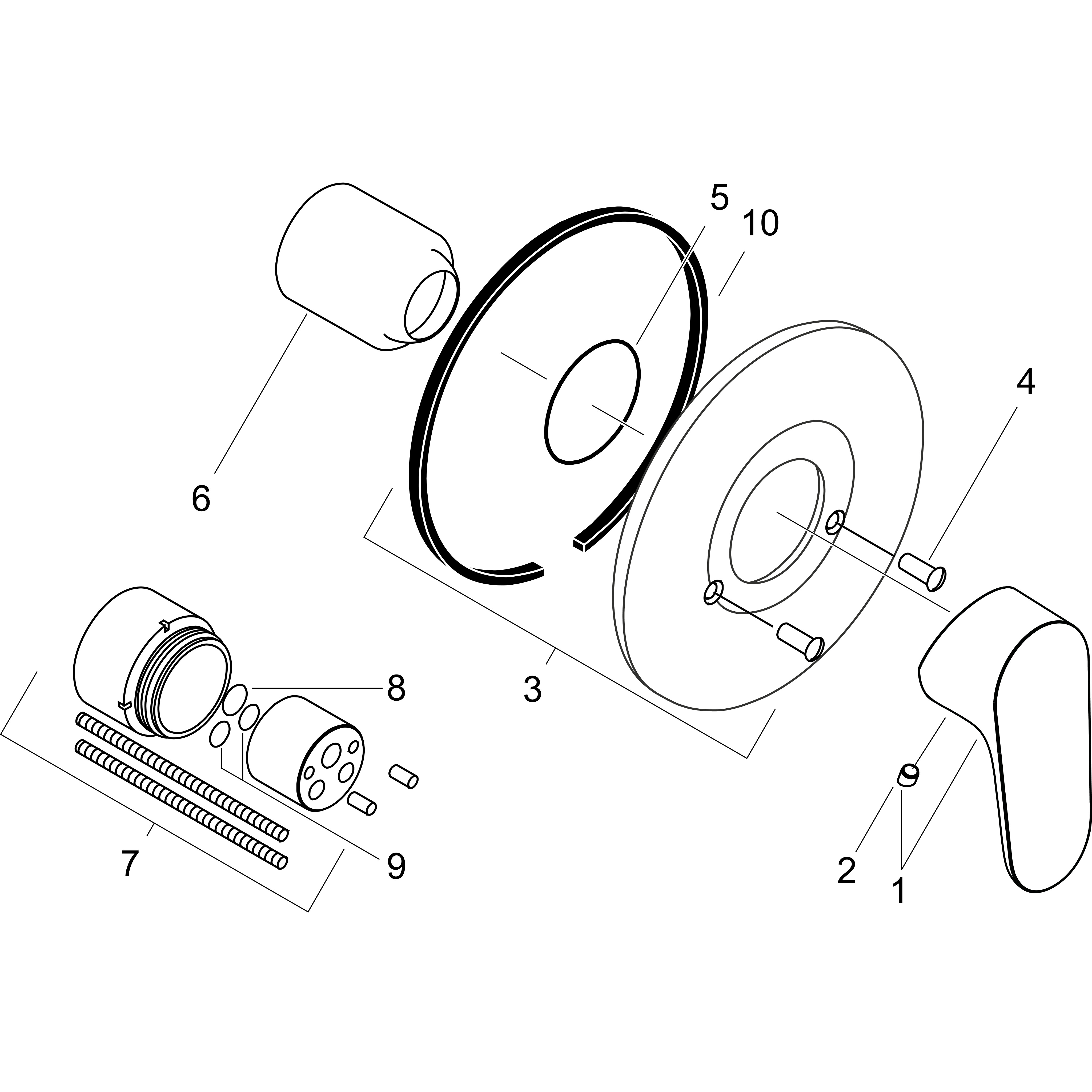 Ecos Shower mixers: 1 function, Chrome, Item No. 31702000