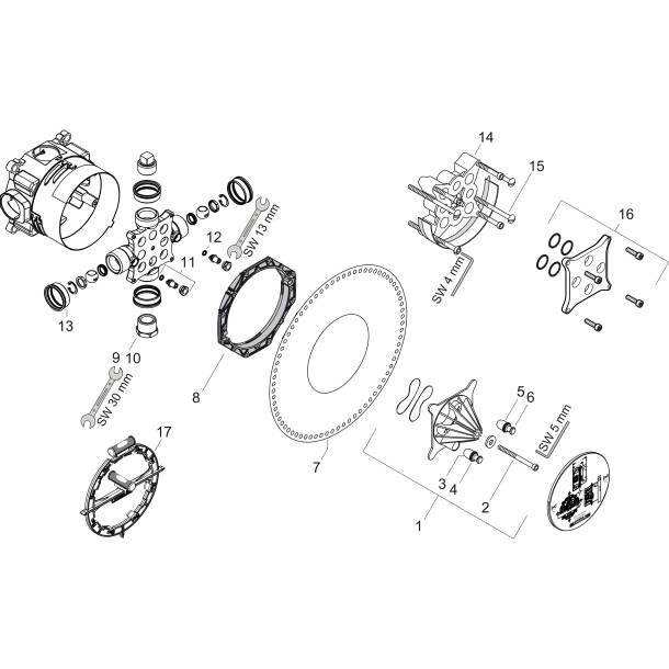 hansgrohe Concealed Basic set bath/shower mixers: iBox universal, Basic ...