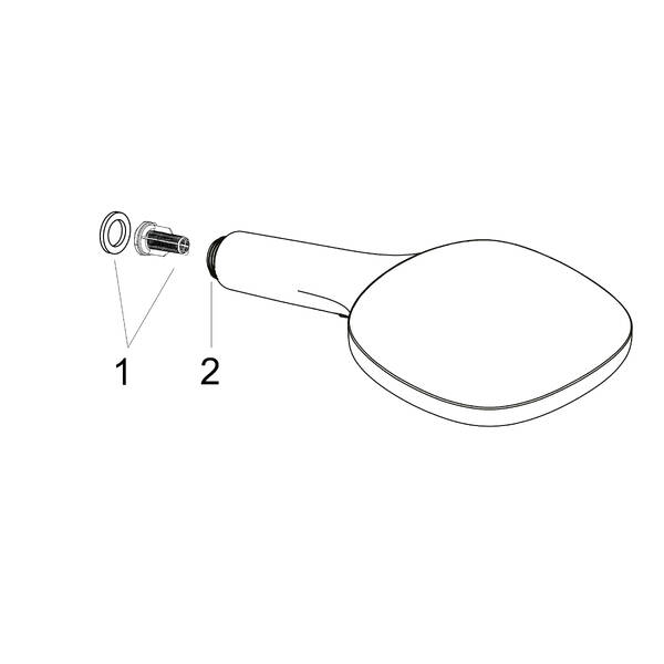 hansgrohe Duchas de mano: Raindance Select E, 3 tipos de chorro, ref ...