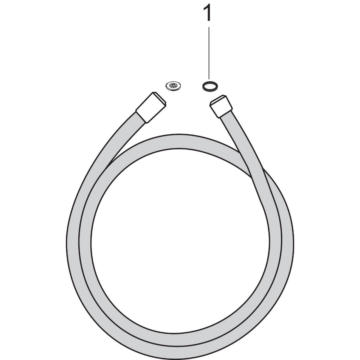 hansgrohe Shower hoses: Isiflex, Shower hose B 80 cm, Item No. 28278000