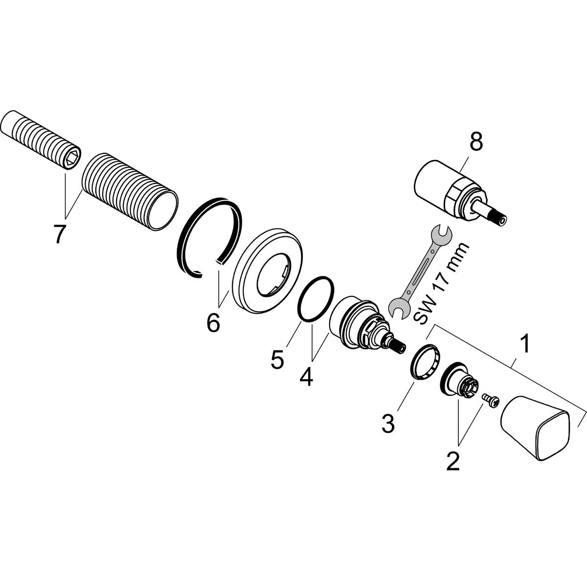 hansgrohe Valvole d'arresto: Logis, Valvola d'arresto ad incasso, Cod ...