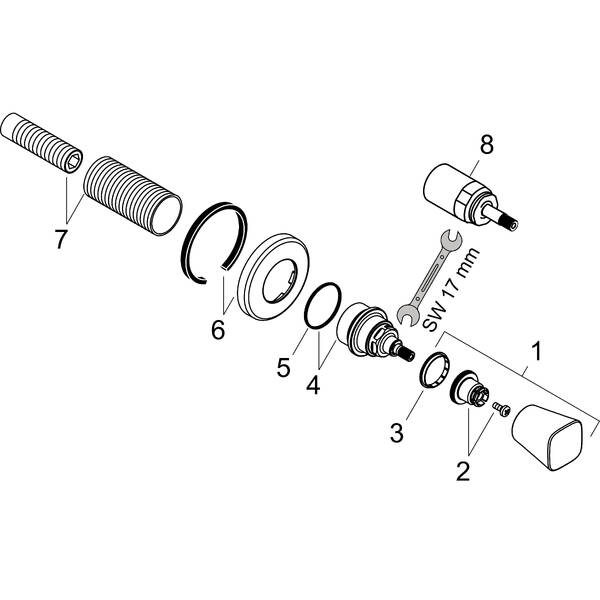 hansgrohe Shut-off valves: Logis, Shut-off valve for concealed ...