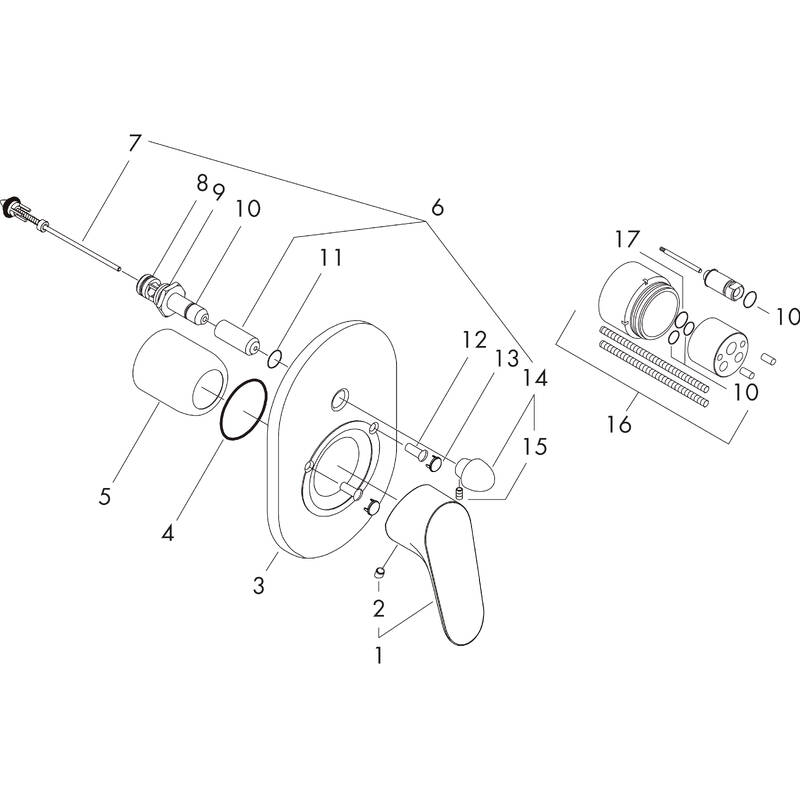 Focus Vanové baterie: 2 spotřebiče, chrom, Č. položky 31947000 ...