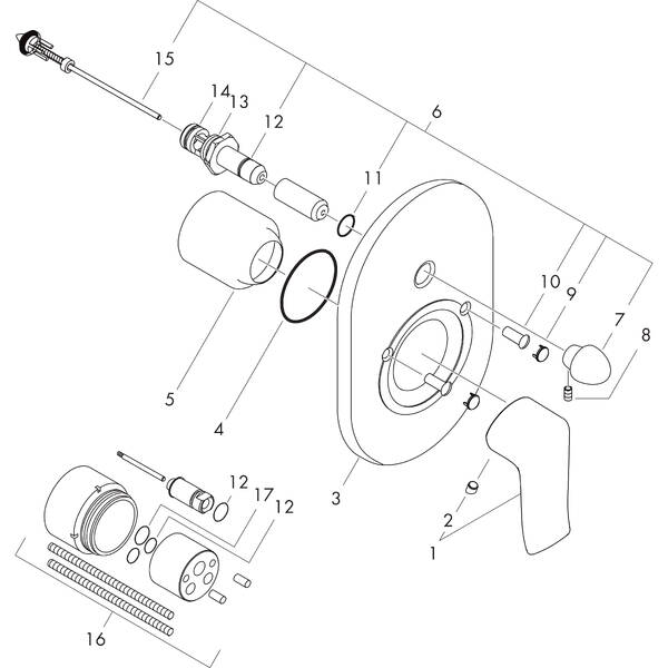 Metris Miscelatori vasca: 2 utenze, Cromo, Cod.art. 31484000 | hansgrohe IT