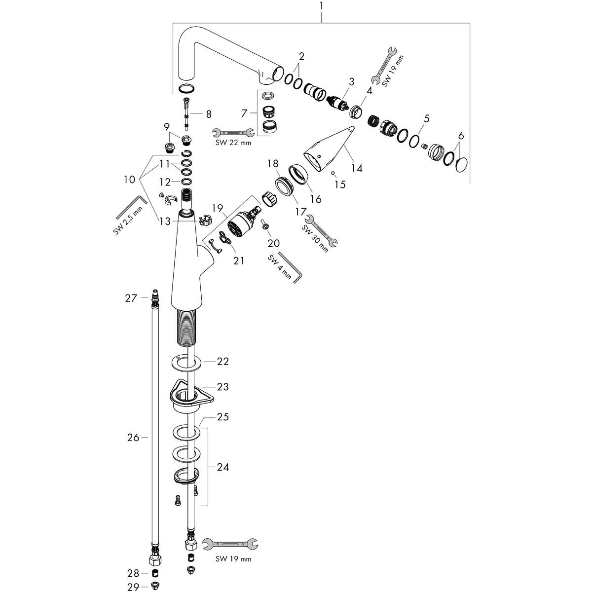 hansgrohe Смесители для кухни: Talis Select M51, Кухонный смеситель ...