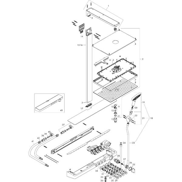 hansgrohe Showerpipes: Rainmaker Select, 3 режима струи, Арт ...